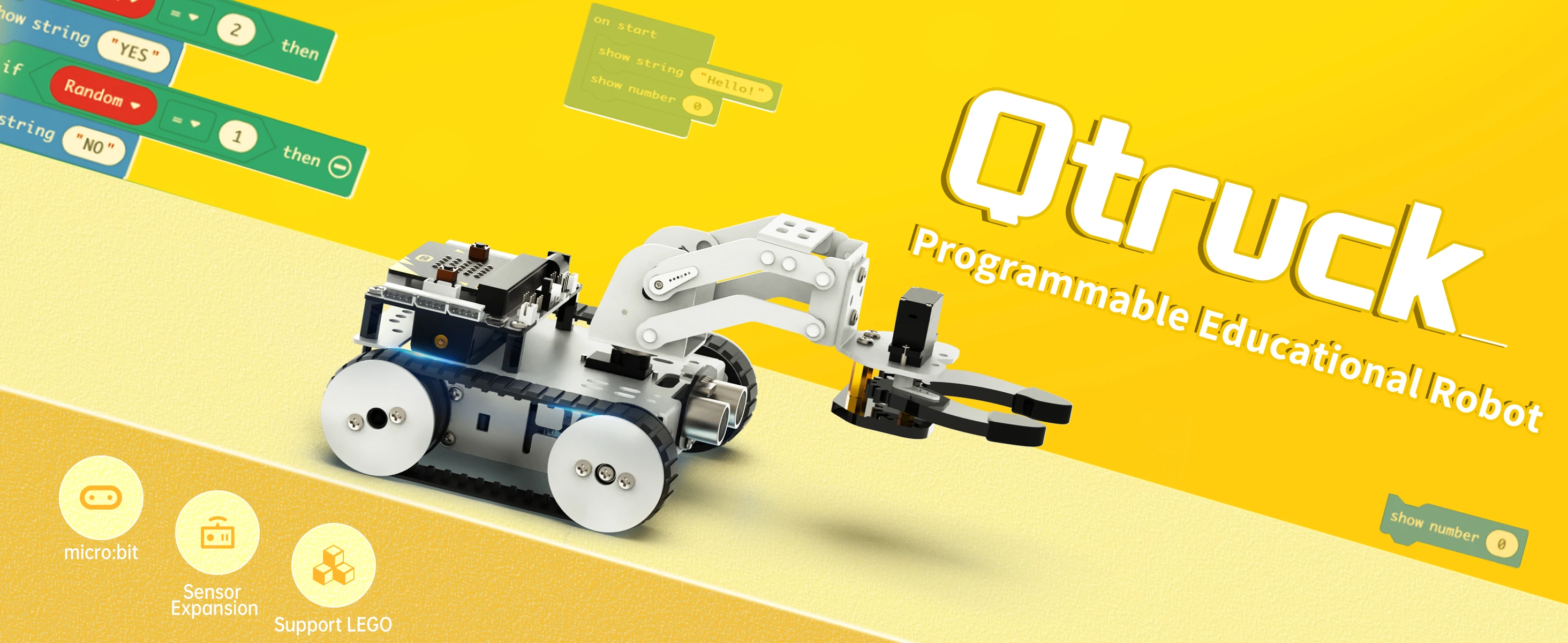 Qtruck Microbit Programming Remote Control Smart Robot Kit