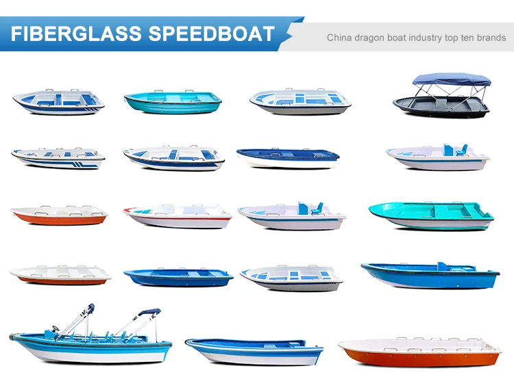 Custom Fashionable Cheap 5.3m 8 Seat Water Mesin Speedboat Fiberglass ...