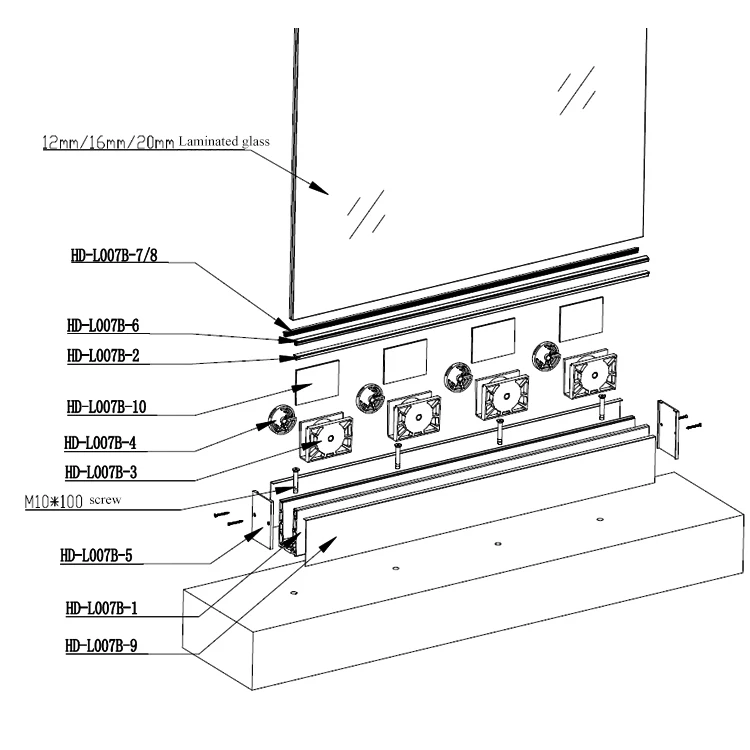 Frameless Glass Handrail - Elegant Villa Railing Solutions