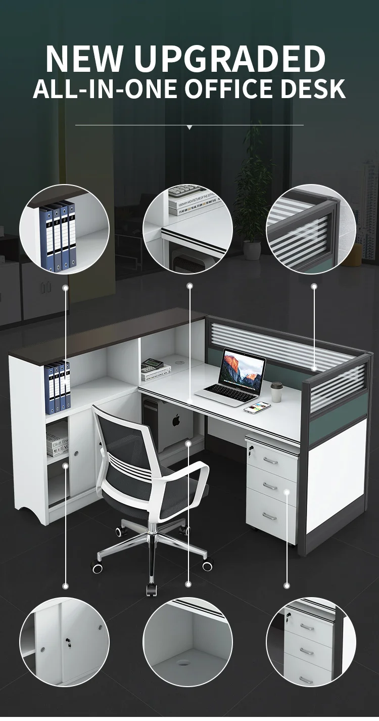 Movable Modular Office Desk Furniture - Ideal for Workstations