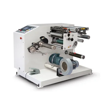 Hjfq-320 Paper Adhesive Label Slitter Rewinder Machine Cardboard Pe Pa ...