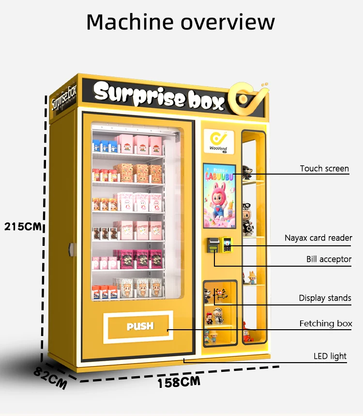 Blind Box Vending Machine for Shopping Malls Game Box Vending Machine ...