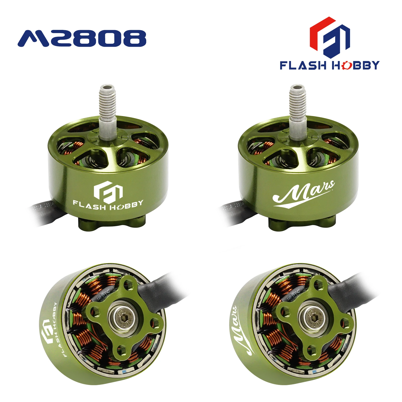Original Flashhobby 2808 BLDC Motor 1100KV 3-6S Brushless Motor Unibell ...