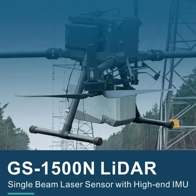 GEO 1500N Airborne LiDar Scanner GNSS RTK System 1500m Long Range ...