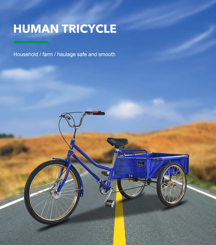 Agricultural Trike Open Body Human Antikid 3 Wheel Bike Adult Pedal ...