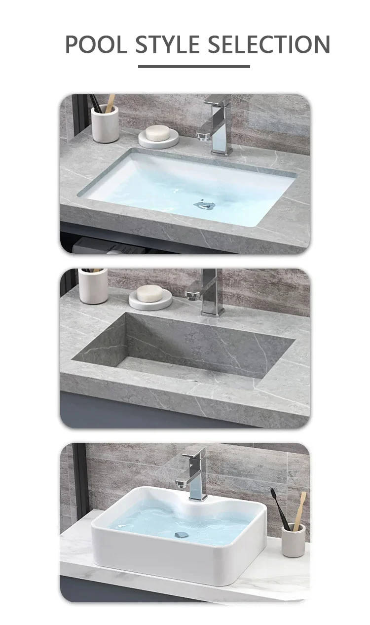 MDF Solid Wood Inclined Corner Combination Rock Slab Toilet Intelligent ...