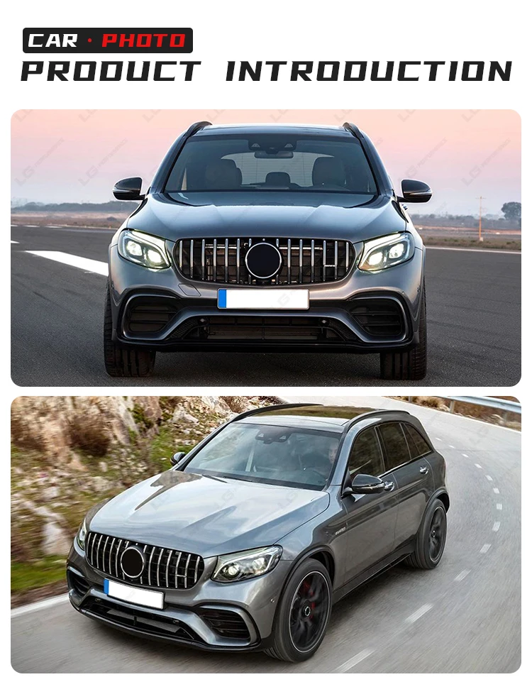 Auto Parts Body Kit for Mercedes Benz GLC Class X253 SUV Upgrade GLC63 ...