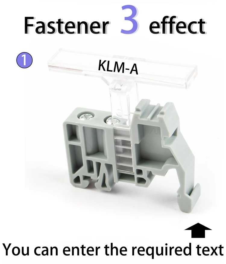Din Rail Terminal Block Marker Clamp Klm-a B3 Marking Carrier - Buy ...