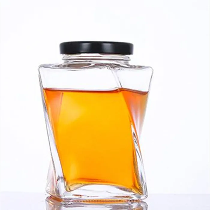 350ml Thick Honey Glass Bottle Jam Bottle Cream Bottle 500g High Grade ...