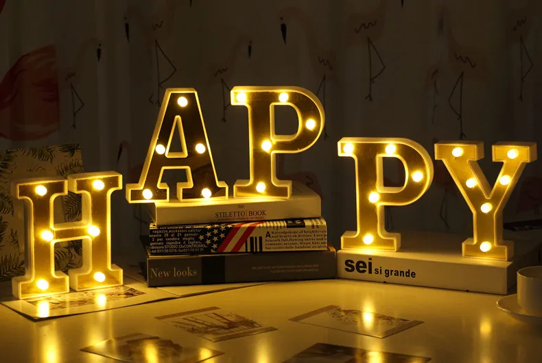 Lettered LED Lights Marquee logo Digital Lights for Evening Lights for ...