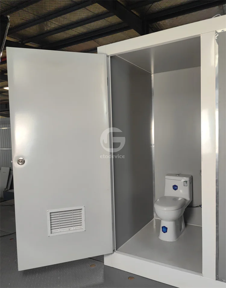 Emergency Portable WC Toilet and Shower 2 Private Toilet Stalls ...