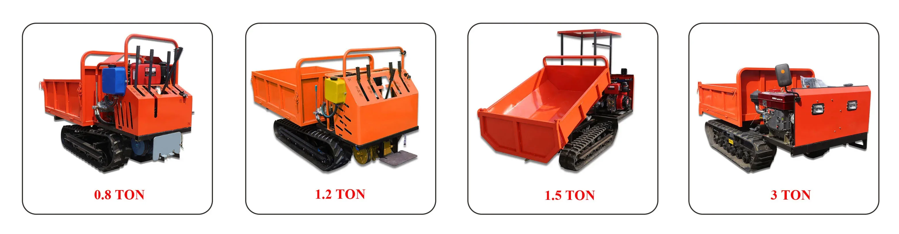 Cheap 500kg Track Dumper Mini Crawler for Sale with EPA