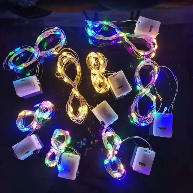 Hot Sales Battery Operated 3m 30 Leds Multicolor Led Fairy Silver ...
