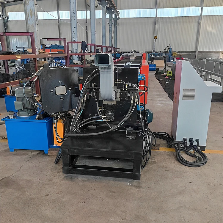 Roof Rain Collecting Gutter Roll Former Making Machinery Downspout ...