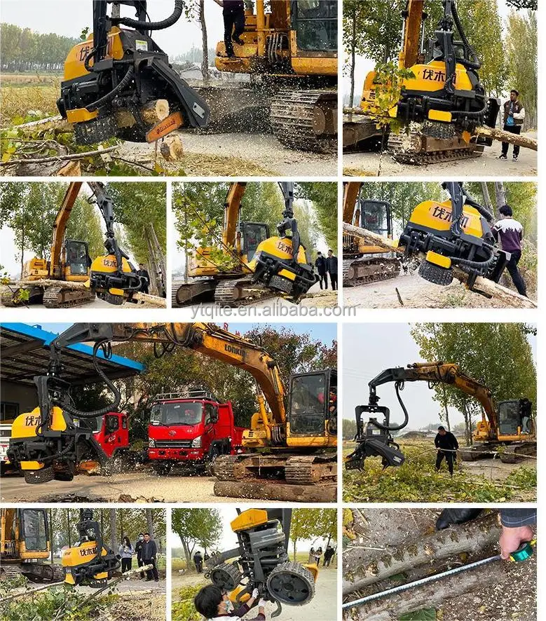 Forestry Equipment Cutting Tree Harvester Harvesting Machine Splitter ...