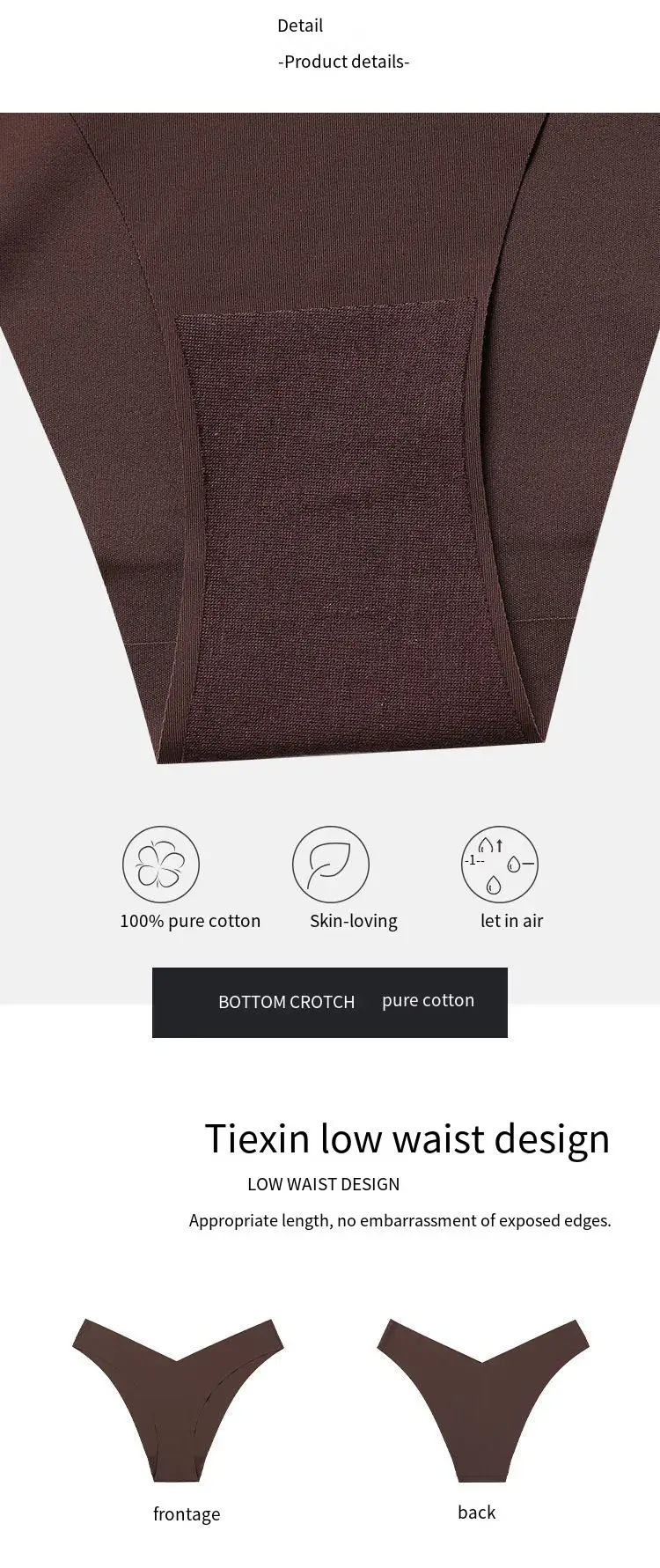 New Design Large Size Traceless Ice Silk V-shaped Waist Head Girls ...