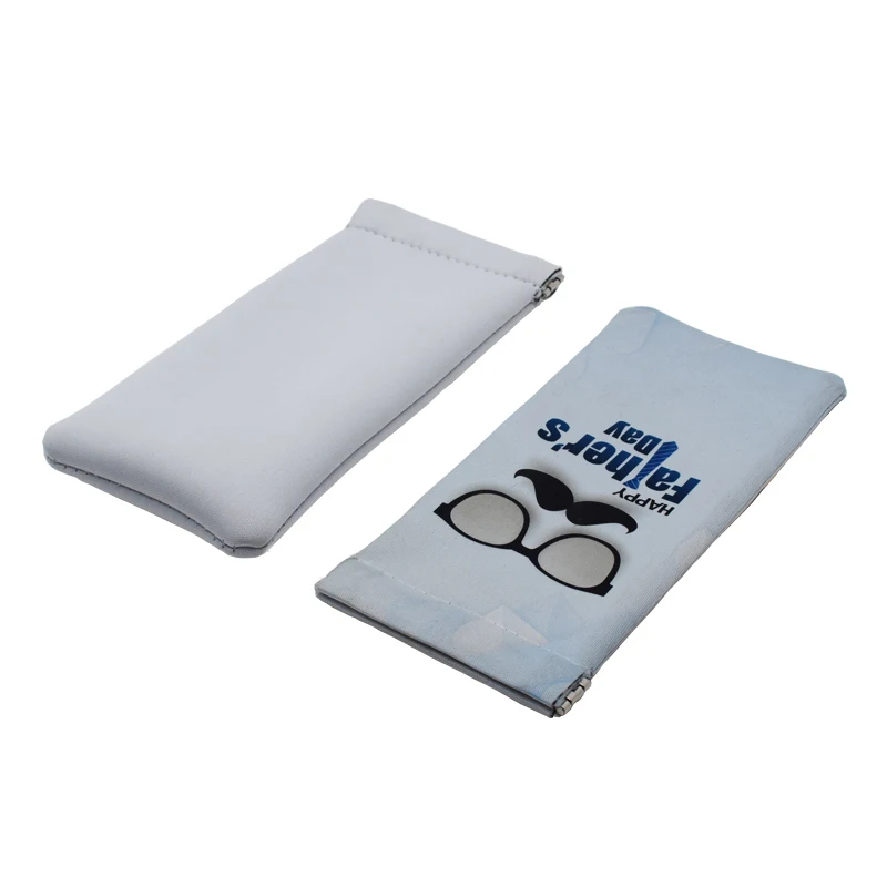 Qualisub Personalized Neoprene Glasses Bag Sublimation Blank Glasses Bag Snap Fastener Glasses ...