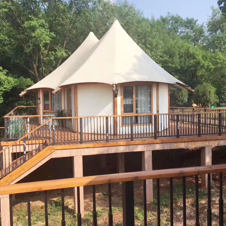 Luxury Homestay Spire Simple Tarpaulin Hotel Double Membrane Structure ...