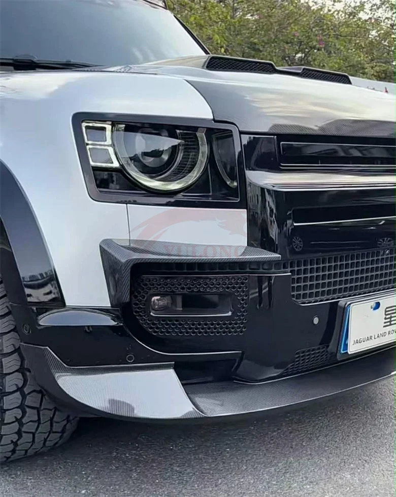 Dry Carbon Fiber Body Kit Front Lip Side Skirt Rear Spoiler Hood for ...