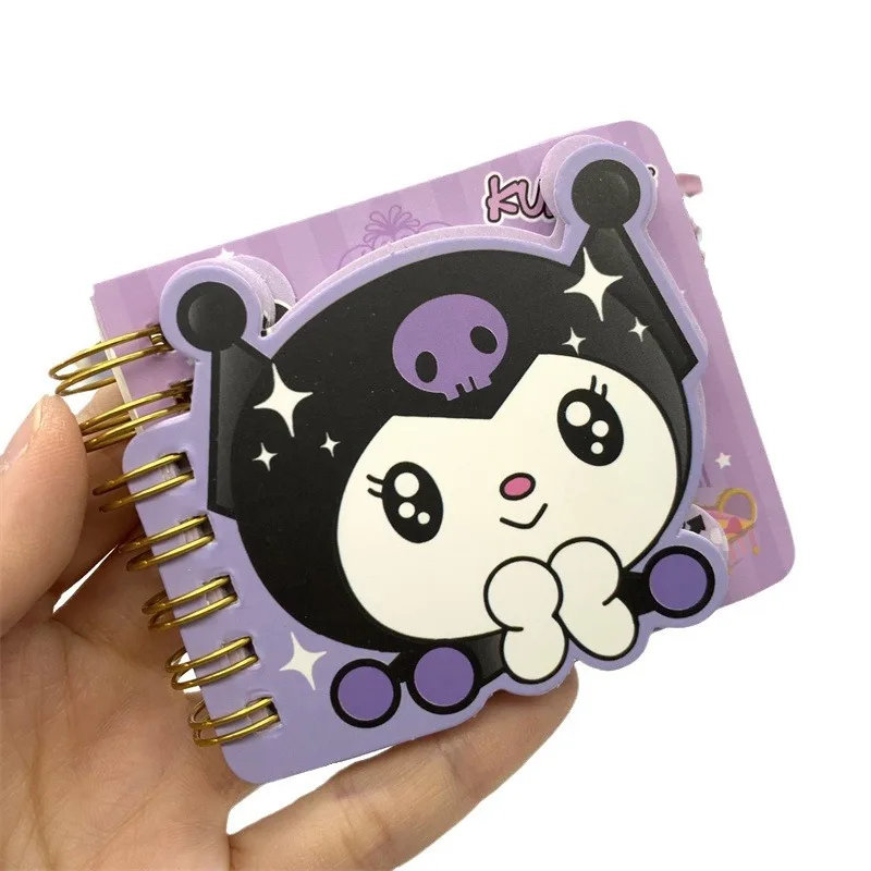 Linda Mini Sanrioes Melody Kuromi Cartoon Kawaii Girl Portable Notebook ...