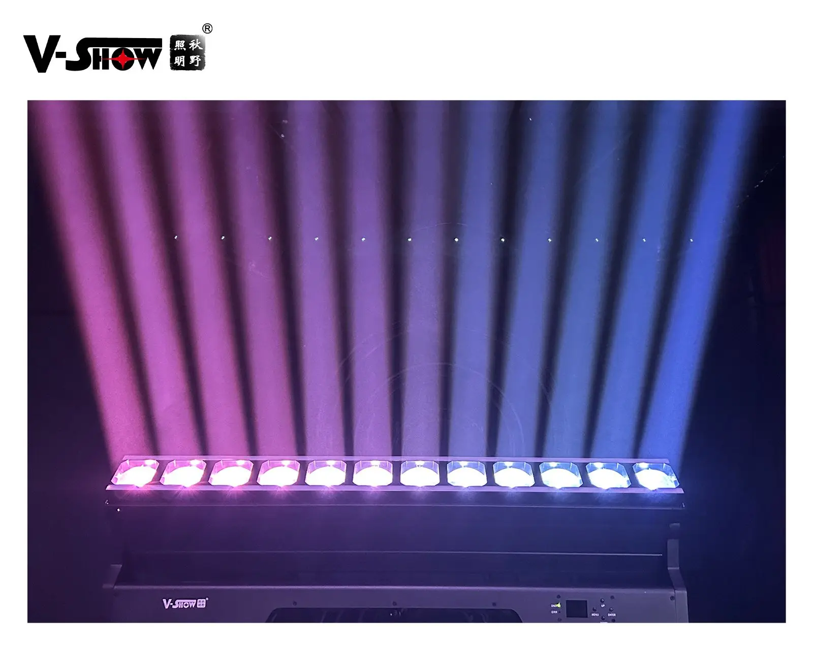 V-show Moving Bar Zoom With Strobe Lines 12x40w Rgbw 4 In 1 Led Moving ...