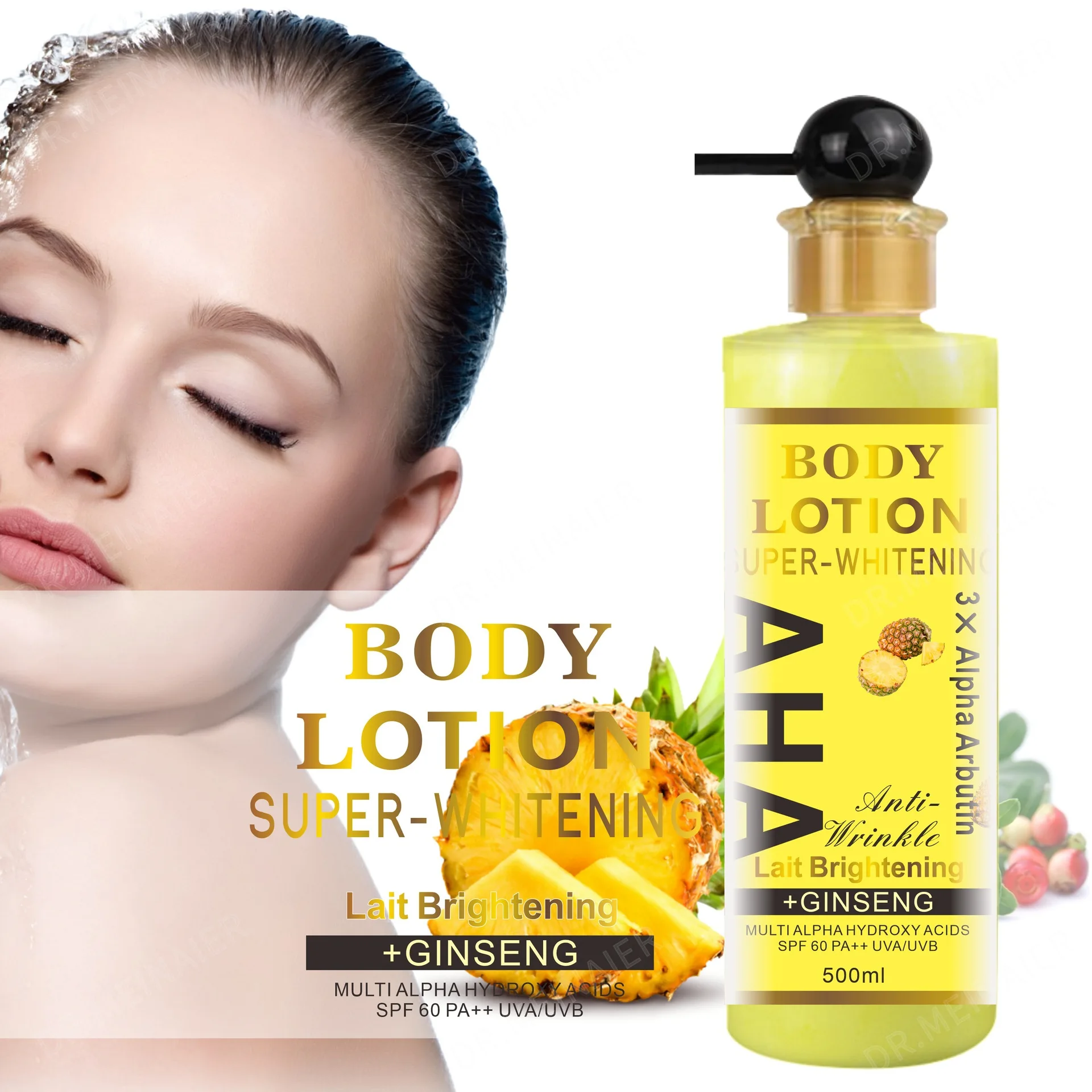 New Body Lotion Moroccan Argan Oil Whitening Skin Arbutin Turmeric Body ...