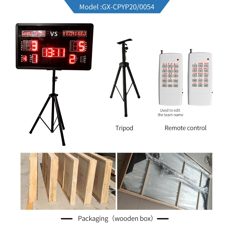 Ganxin 1m Sports Scoreboard Soccer Led Basketball Scoreboard Electronic ...