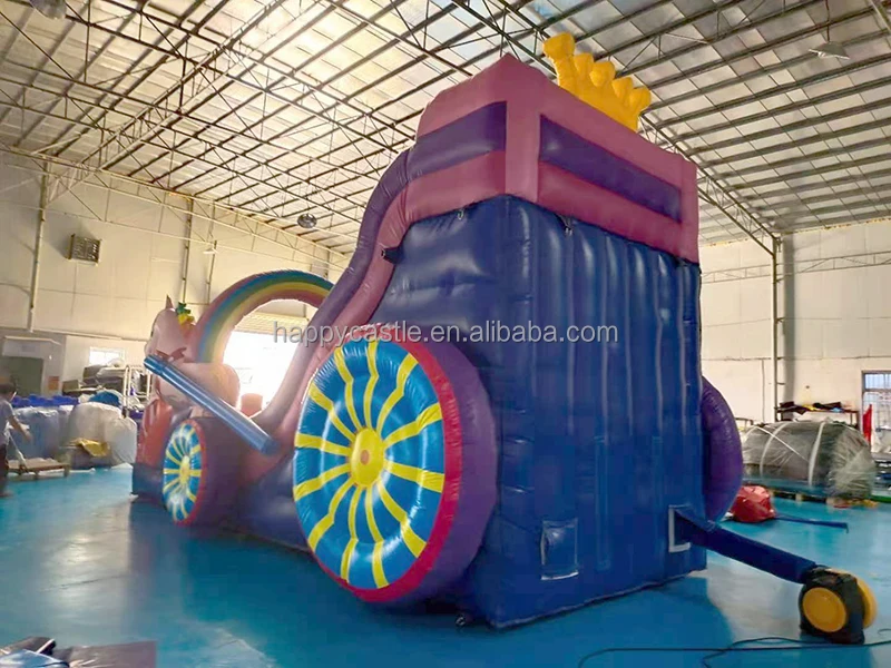 Happy Castle Inflatable Trampoline Stair Slide - Fun & Safety