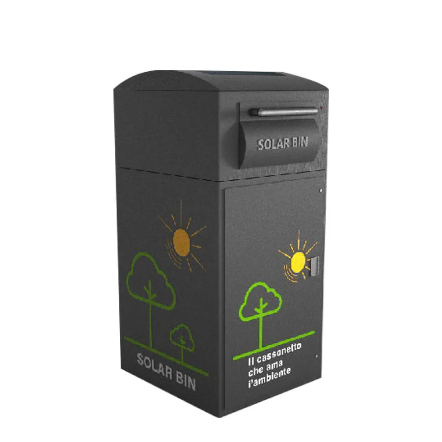 Solar-Powered Smart Bin with Compactor: Eco-Friendly & Space-Efficient ...