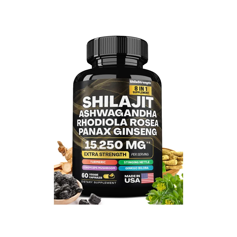 Shilajit Capsules Pure Shilajit Extract Supplement And Powder Complex ...