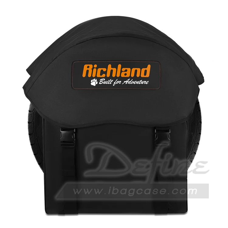 Custom Outdoor Waterproof Coated Tire Trash Bag 4wd Spare Wheel Bag ...