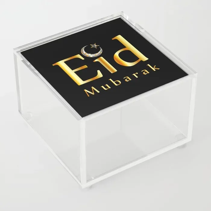 Custom Clear Acrylic Eid Box Gift Box Money Box For Display Only - Buy ...