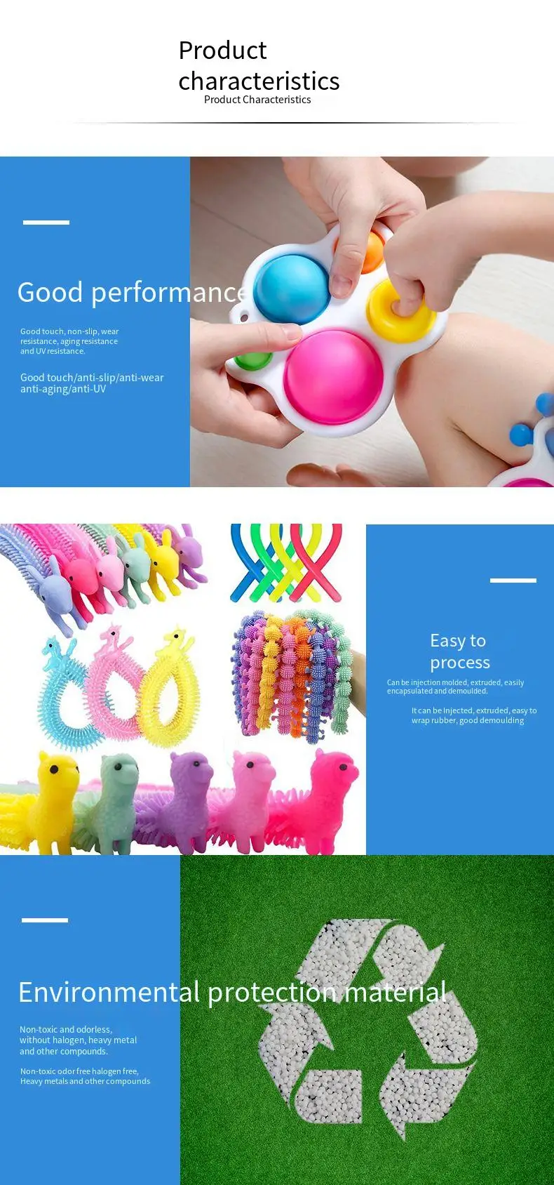 TPR Color Particles Thermoplastic Rubber Particles TPR Raw Materials ...