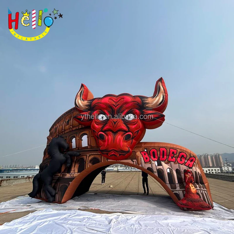 Customized Giant Inflatable Arch Bull Head Inflatable Colosseum Arch ...