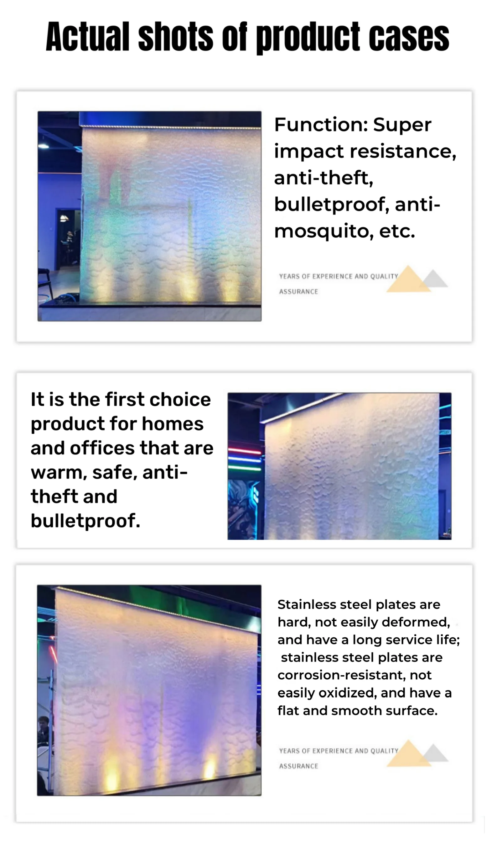 Modern Style Indoor Decorative Waterfall Wall Decoration