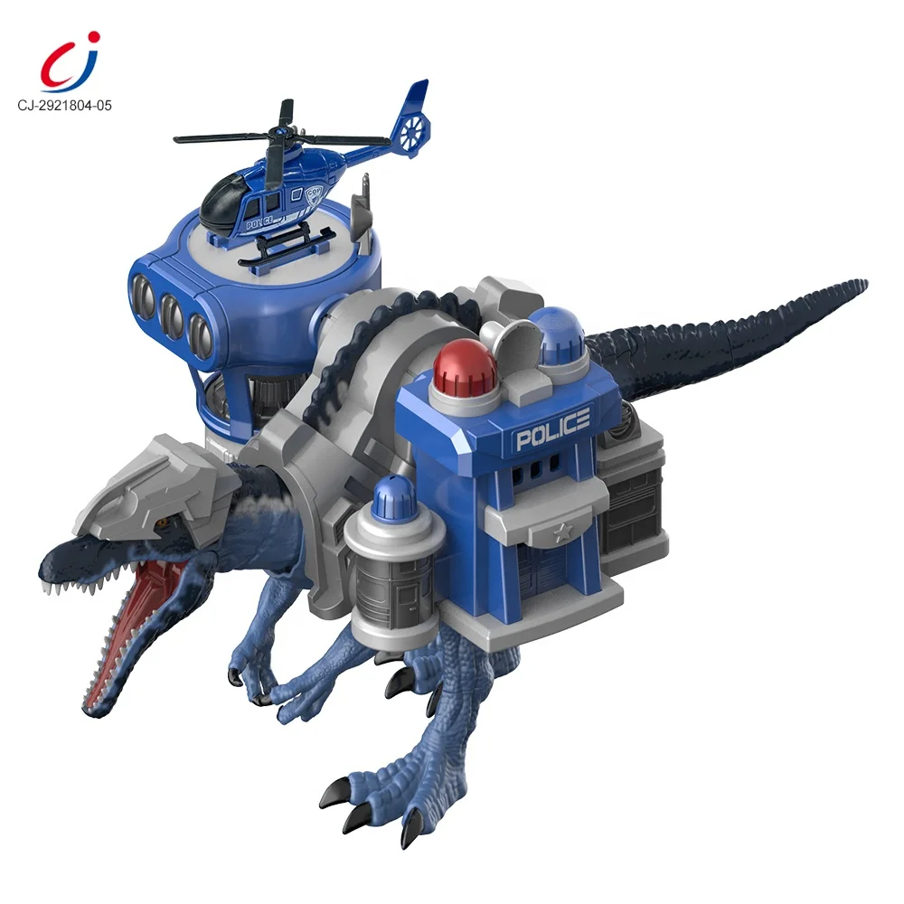 Chengji children plastic dinosaur series diy assembled helicopter ...