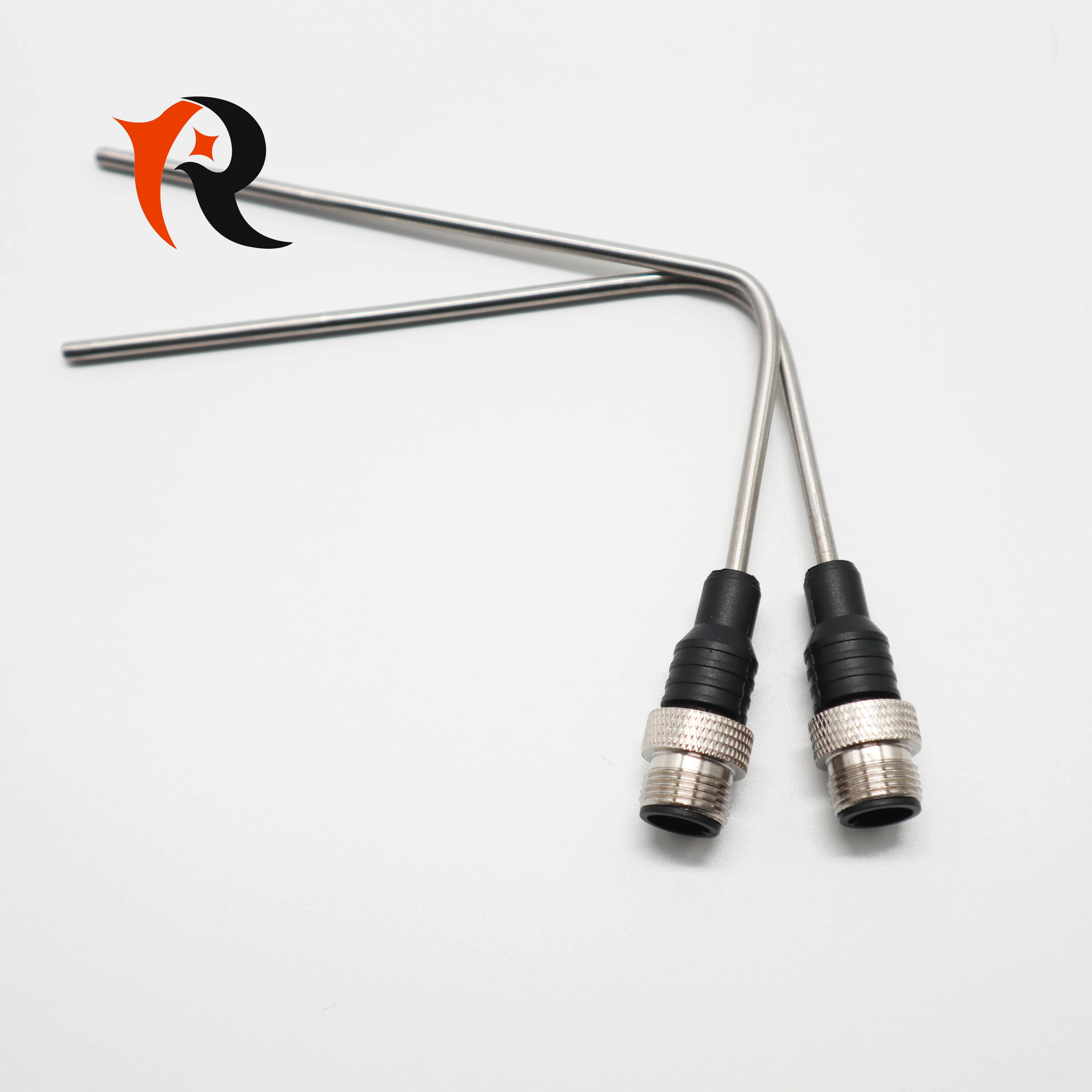 K Type/pt100 Stainless Steel Probe L Shape Pt100 With Connector - Buy ...