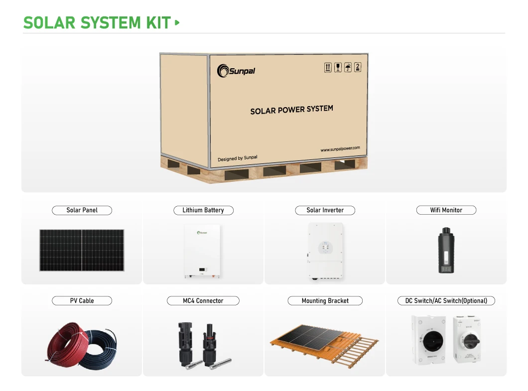 Sunpal Hybrid Solar Energy Storage System - 10kw 5kw 3kw