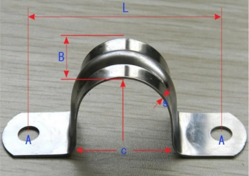 Customized Stainless Steel U Type Pipe Clip Clamp Galvanized Metal Hose ...