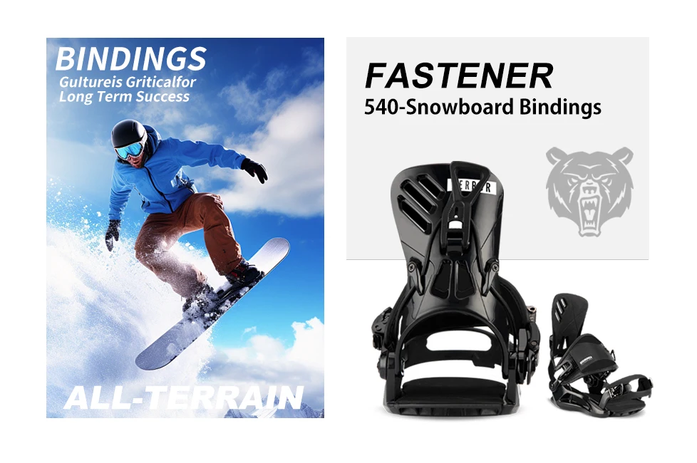 TERROR 540 Snowboard Bindings - All-Mountain Performance
