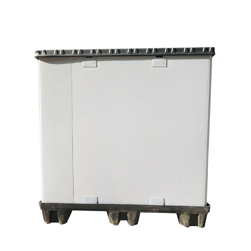 Folding Bulk Shipping Container Plastic Jump Bin With Lid Large ...