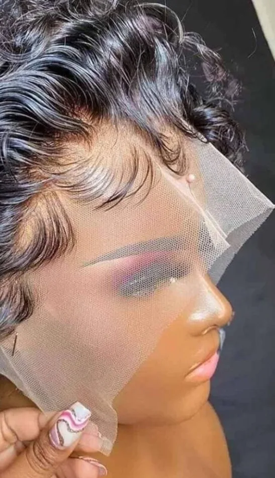 High Quality Indian Perruque Pixie Cut Wig Human Hair Extension ...