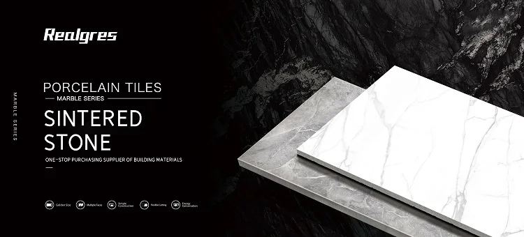 Realgres White Round Dining Table 2600*800 Rock Slab Porcelain Tile Golden Modern Coffee Table ...