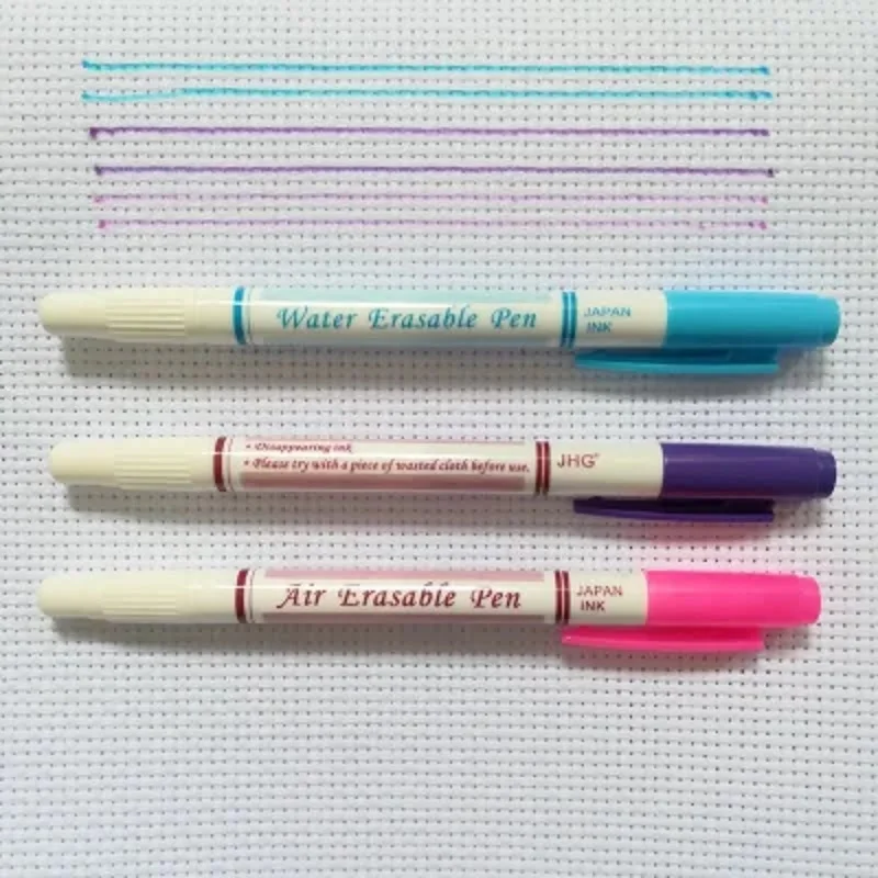 Patchwork Cross Stitch Textile Fabric Marker - Air Erasable Pen