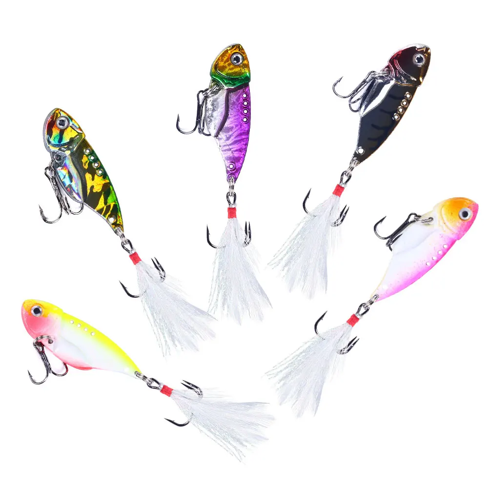 Vib Hard Metal Blade Fishing Lure 5.5cm/11g Vibration Bait Sinking Vib Lures Fishing - Buy Metal ...