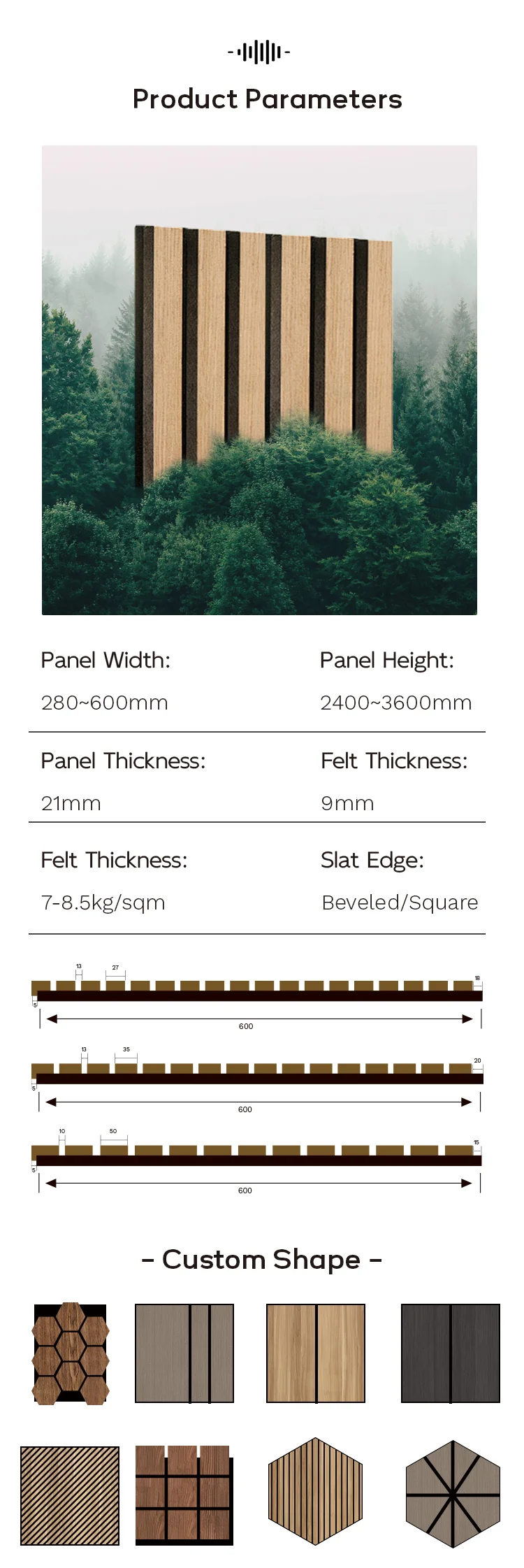 Akupanel Acoustic Slat Panel Wood Akustik Panel Wood Modern Interior ...