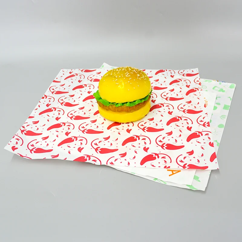 Custom Logo Printed Food Grade Hamburger Packaging