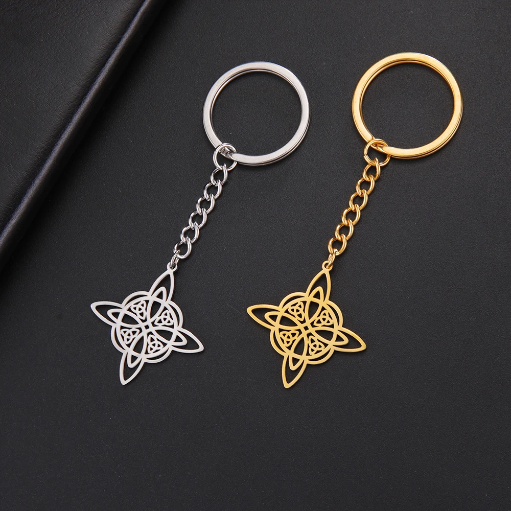 Wholesale Witch Knot Keychain For Women Men metal Witchcraft Symbol ...