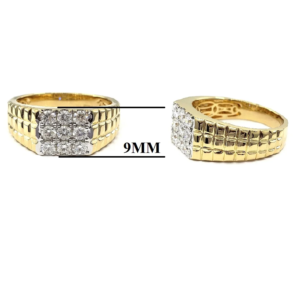 Luxury 18k Diamond Men's Ring - KING O KING Jewelry