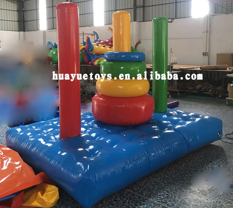 Team Building Inflatable Tower of Hanoi Puzzle Game